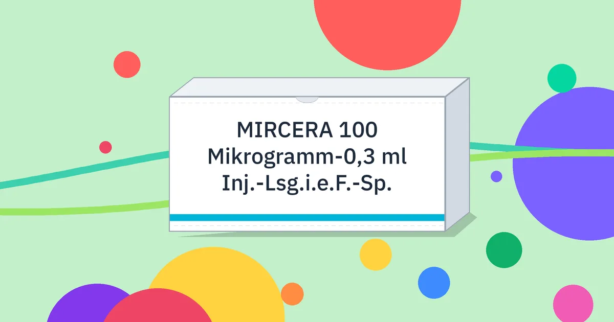 Symbolbild: Packung mit der Aufschrift MIRCERA 100 Mikrogramm-0,3 ml Inj.-Lsg.i.e.F.-Sp. (PZN 14056725) – Verfügbarkeit und Bezug in Apotheken in Frankfurt am Main
