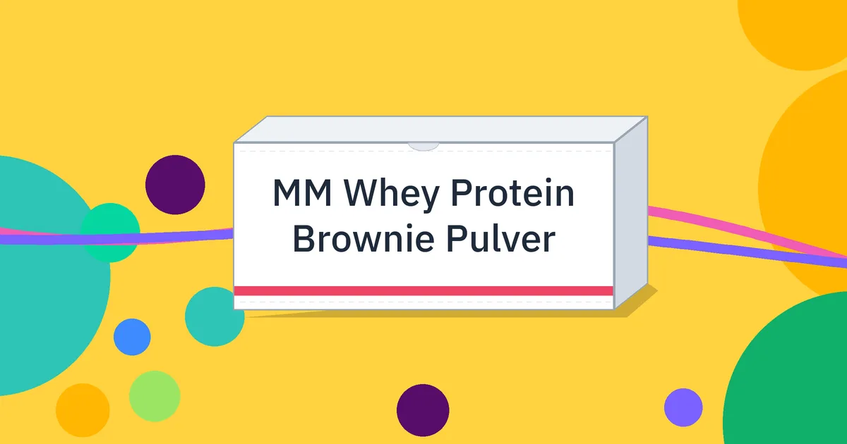 Symbolbild: Packung mit der Aufschrift MM Whey Protein Brownie Pulver (PZN 17974278) – Verfügbarkeit und Bezug in Apotheken in Frankfurt am Main