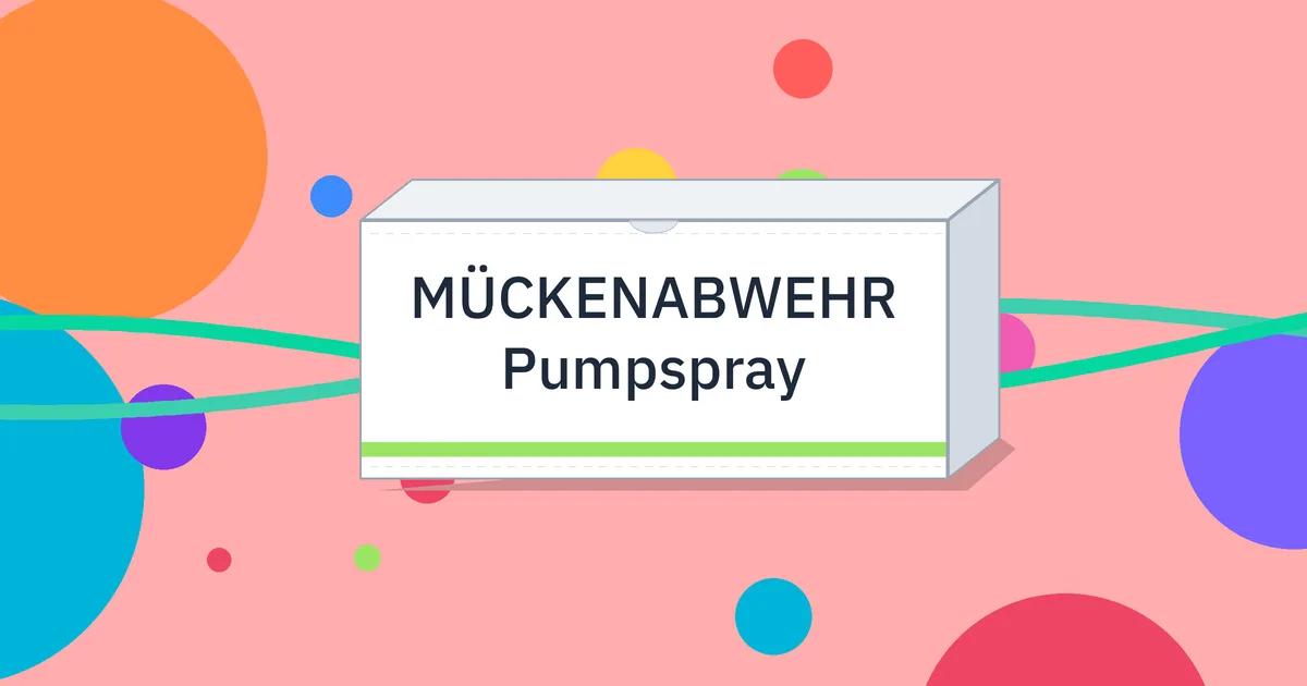 Symbolbild: Packung mit der Aufschrift MÜCKENABWEHR Pumpspray (PZN 00430367) – Verfügbarkeit und Bezug in Apotheken in Frankfurt am Main