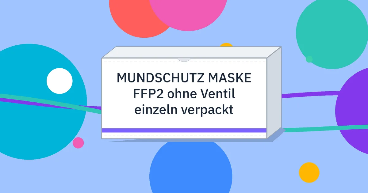 Symbolbild: Packung mit der Aufschrift MUNDSCHUTZ MASKE FFP2 ohne Ventil einzeln verpackt (PZN 17165521) – Verfügbarkeit und Bezug in Apotheken in Frankfurt am Main