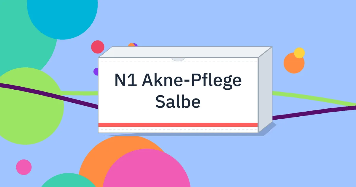 Symbolbild: Packung mit der Aufschrift N1 Akne-Pflege Salbe (PZN 17987298) – Verfügbarkeit und Bezug in Apotheken in Frankfurt am Main