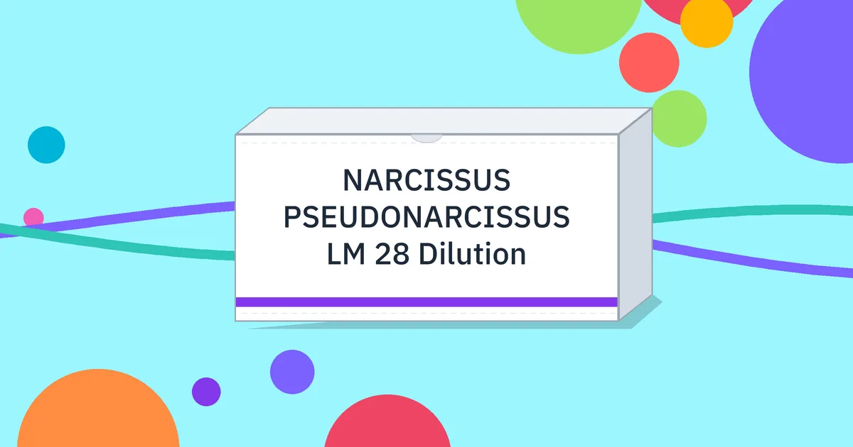 Symbolbild: Packung mit der Aufschrift NARCISSUS PSEUDONARCISSUS LM 28 Dilution (PZN 13616033) – Verfügbarkeit und Bezug in Apotheken in Frankfurt am Main
