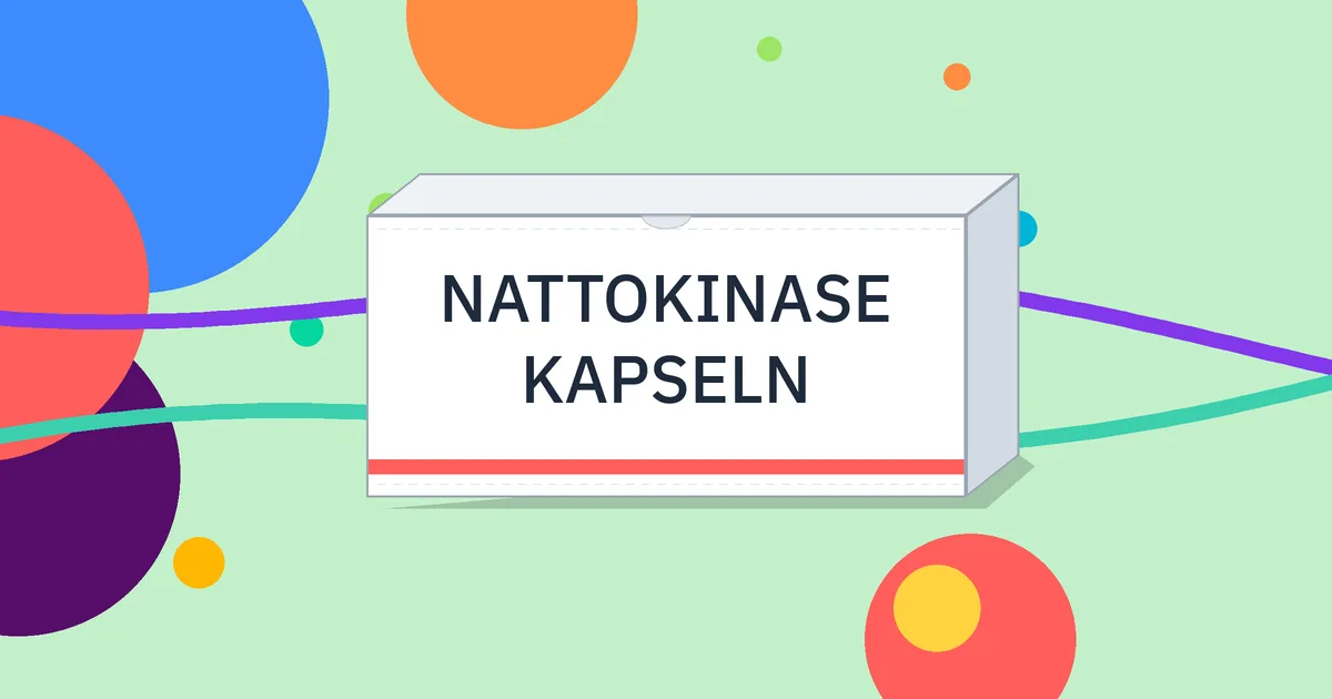 Symbolbild: Packung mit der Aufschrift NATTOKINASE KAPSELN (PZN 19302442) – Verfügbarkeit und Bezug in Apotheken in Frankfurt am Main