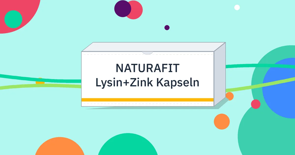 Symbolbild: Packung mit der Aufschrift NATURAFIT Lysin+Zink Kapseln (PZN 19787037) – Verfügbarkeit und Bezug in Apotheken in Frankfurt am Main
