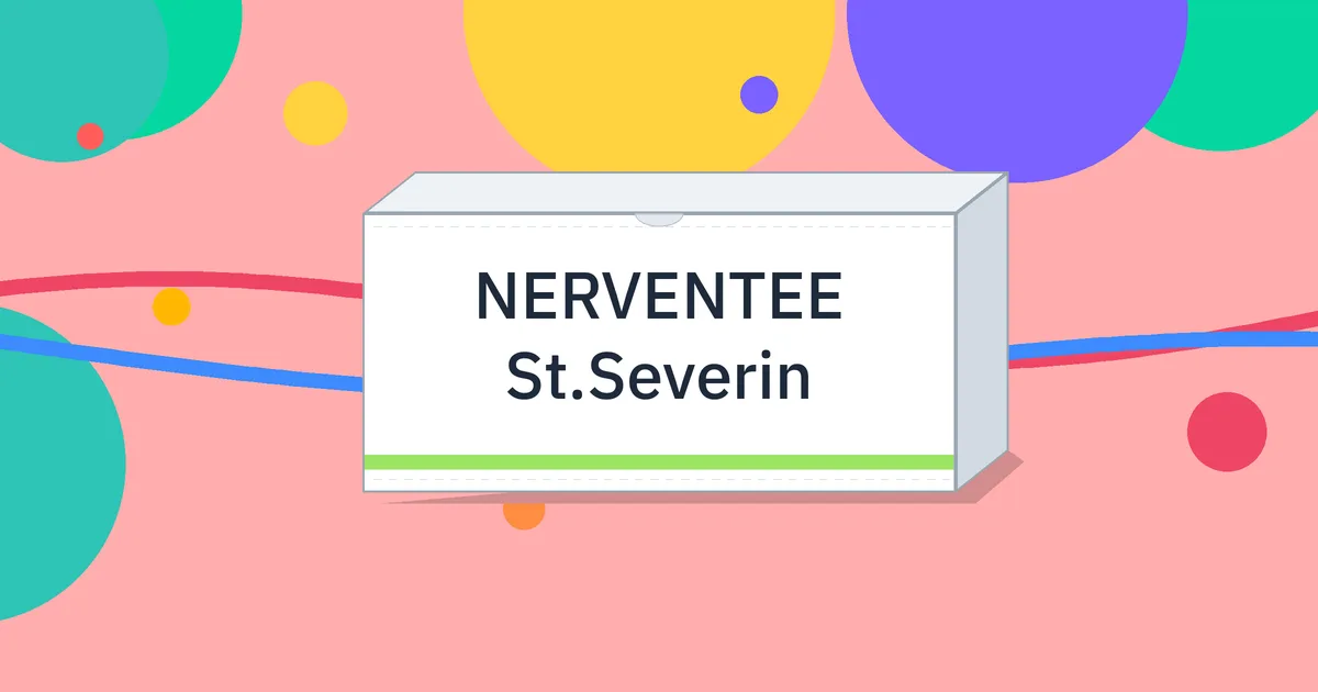 Symbolbild: Packung mit der Aufschrift NERVENTEE St.Severin (PZN 18263154) – Verfügbarkeit und Bezug in Apotheken in Frankfurt am Main