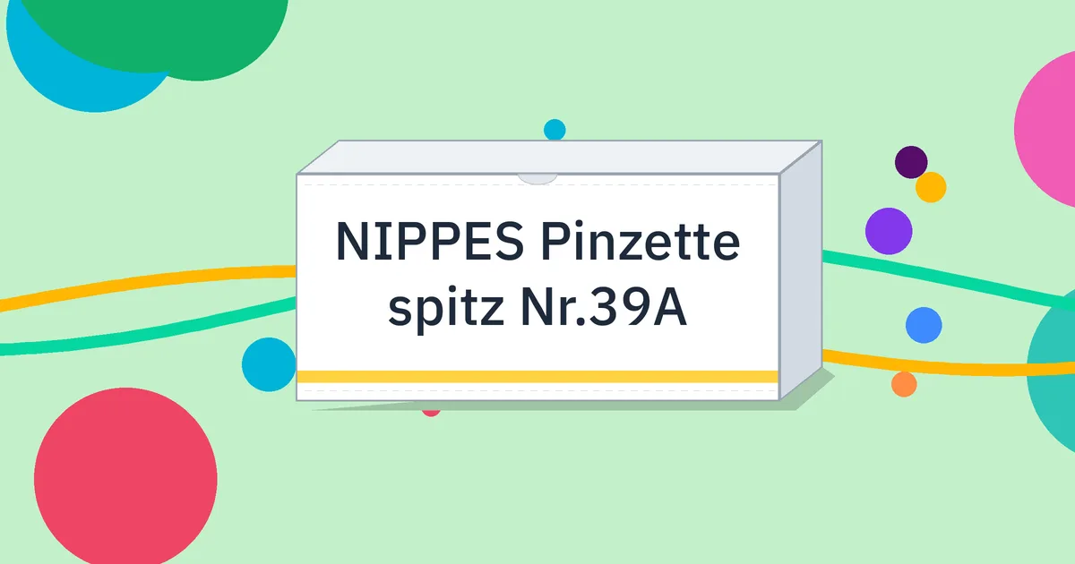 Symbolbild: Packung mit der Aufschrift NIPPES Pinzette spitz Nr.39A (PZN 07615414) – Verfügbarkeit und Bezug in Apotheken in Frankfurt am Main