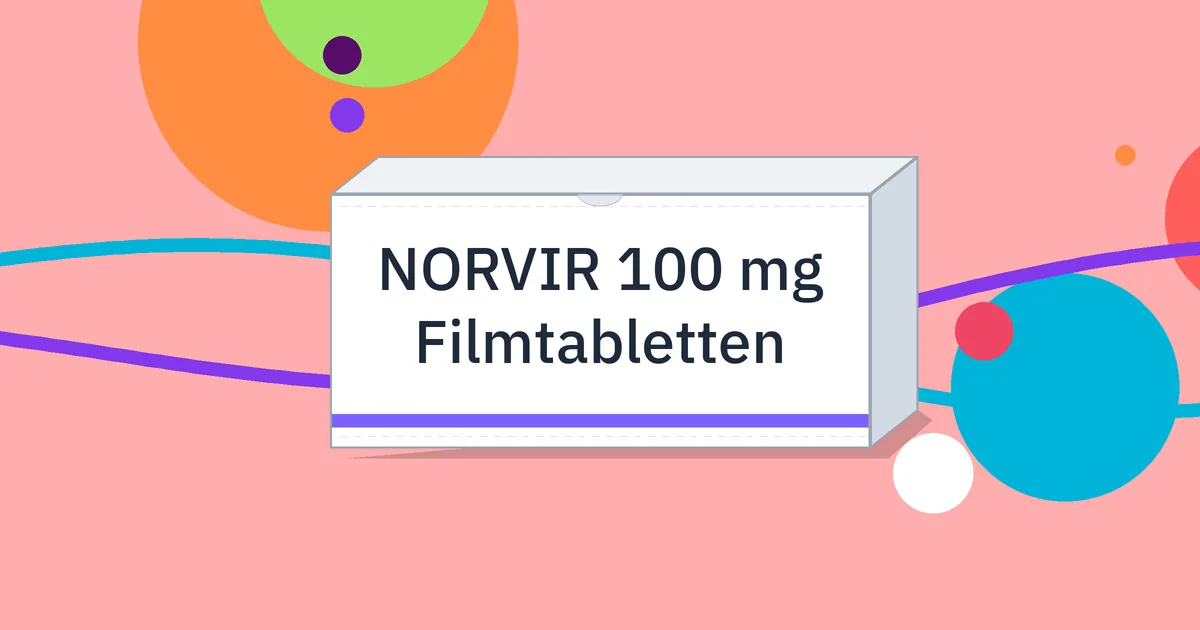 Symbolbild: Packung mit der Aufschrift NORVIR 100 mg Filmtabletten (PZN 07795540) – Verfügbarkeit und Bezug in Apotheken in Frankfurt am Main
