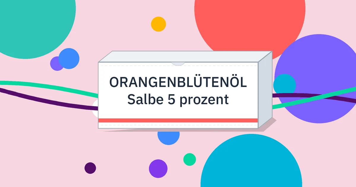 Symbolbild: Packung mit der Aufschrift ORANGENBLÜTENÖL Salbe 5 prozent (PZN 19778541) – Verfügbarkeit und Bezug in Apotheken in Frankfurt am Main