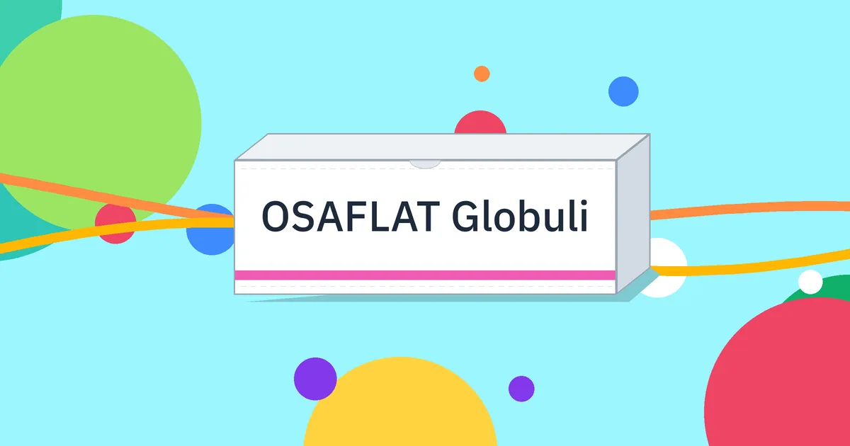 Symbolbild: Packung mit der Aufschrift OSAFLAT Globuli (PZN 14373650) – Verfügbarkeit und Bezug in Apotheken in Frankfurt am Main