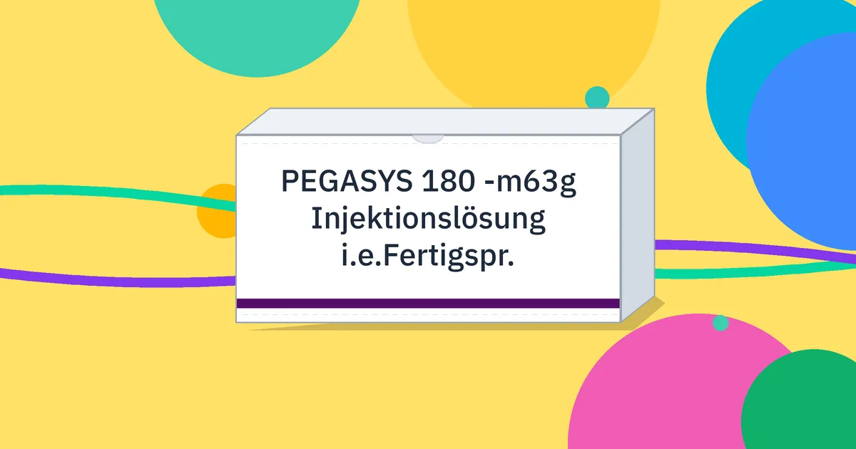 Symbolbild: Packung mit der Aufschrift PEGASYS 180 -m63g Injektionslösung i.e.Fertigspr. (PZN 06714657) – Verfügbarkeit und Bezug in Apotheken in Frankfurt am Main