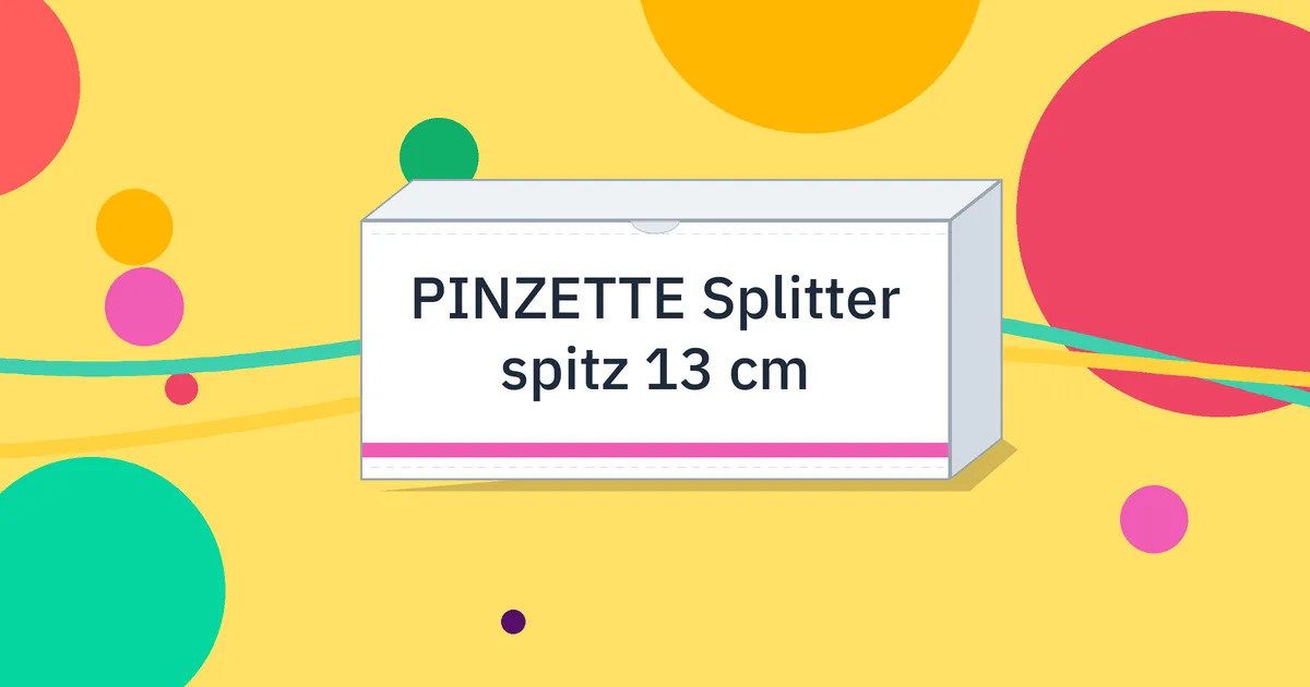 Symbolbild: Packung mit der Aufschrift PINZETTE Splitter spitz 13 cm (PZN 00061668) – Verfügbarkeit und Bezug in Apotheken in Frankfurt am Main