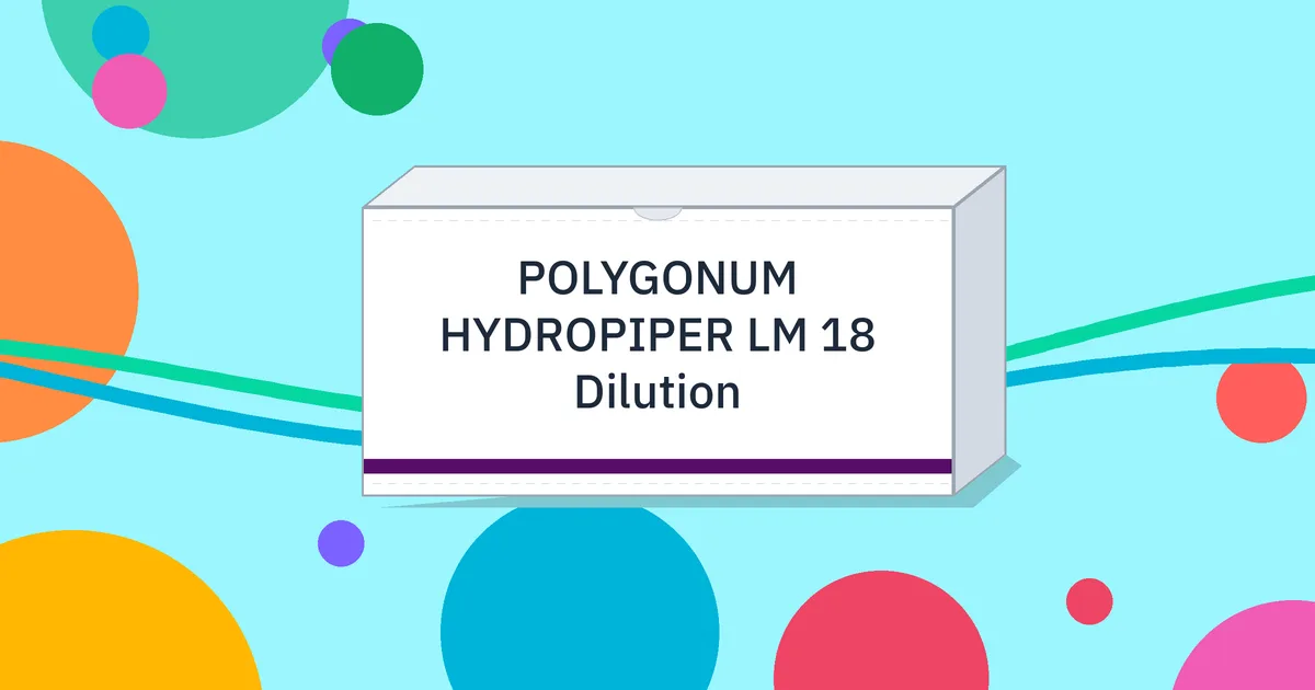 Symbolbild: Packung mit der Aufschrift POLYGONUM HYDROPIPER LM 18 Dilution (PZN 13662464) – Verfügbarkeit und Bezug in Apotheken in Frankfurt am Main