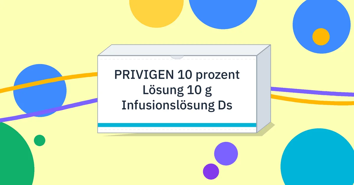 Symbolbild: Packung mit der Aufschrift PRIVIGEN 10 prozent Lösung 10 g Infusionslösung Ds (PZN 14270364) – Verfügbarkeit und Bezug in Apotheken in Frankfurt am Main