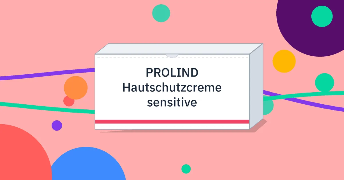 Symbolbild: Packung mit der Aufschrift PROLIND Hautschutzcreme sensitive (PZN 02949984) – Verfügbarkeit und Bezug in Apotheken in Frankfurt am Main