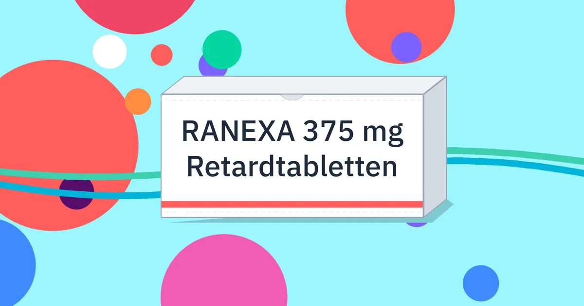 Symbolbild: Packung mit der Aufschrift RANEXA 375 mg Retardtabletten (PZN 18390303) – Verfügbarkeit und Bezug in Apotheken in Frankfurt am Main