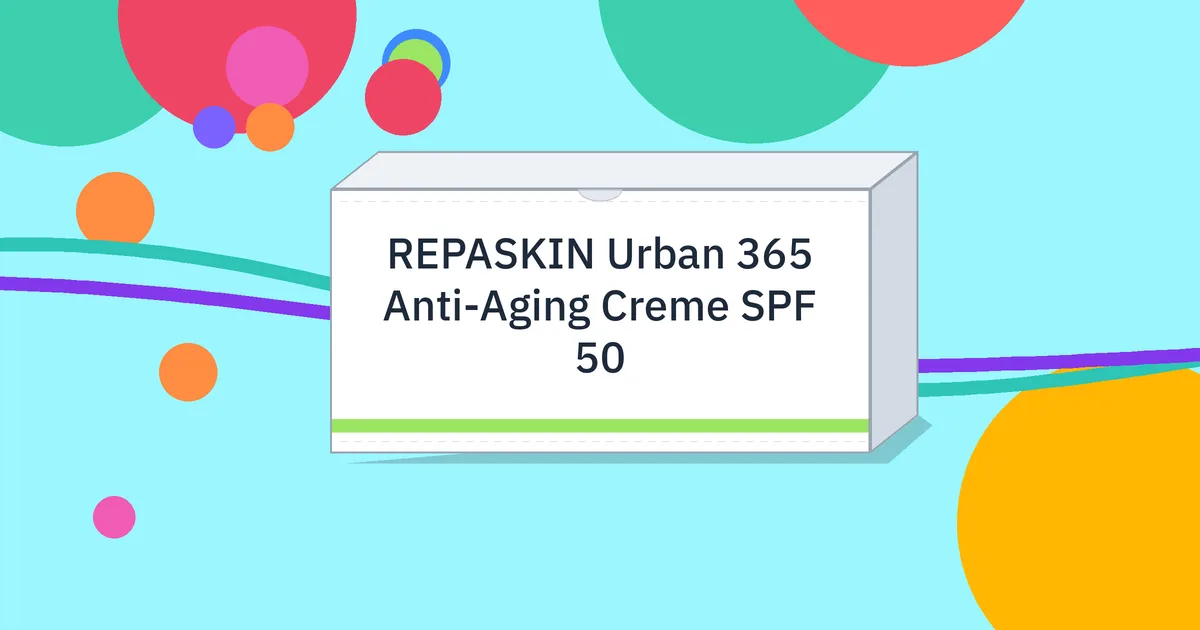 Symbolbild: Packung mit der Aufschrift REPASKIN Urban 365 Anti-Aging Creme SPF 50 (PZN 20417067) – Verfügbarkeit und Bezug in Apotheken in Frankfurt am Main