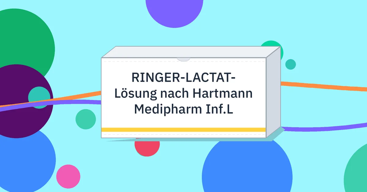 Symbolbild: Packung mit der Aufschrift RINGER-LACTAT-Lösung nach Hartmann Medipharm Inf.L (PZN 19396302) – Verfügbarkeit und Bezug in Apotheken in Frankfurt am Main