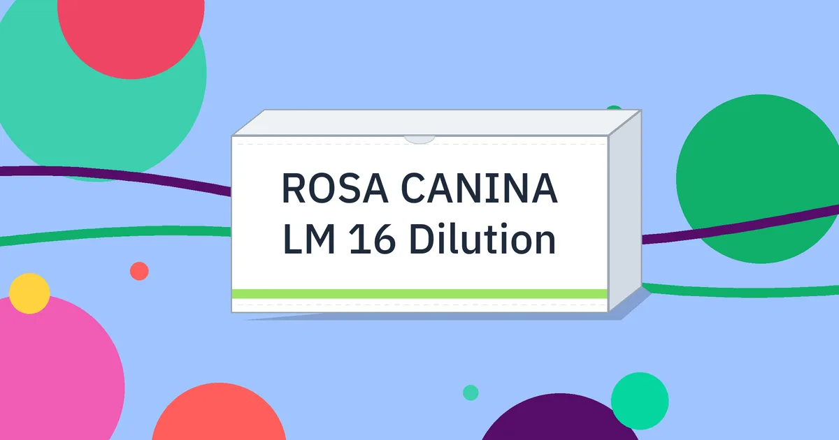 Symbolbild: Packung mit der Aufschrift ROSA CANINA LM 16 Dilution (PZN 13055416) – Verfügbarkeit und Bezug in Apotheken in Frankfurt am Main