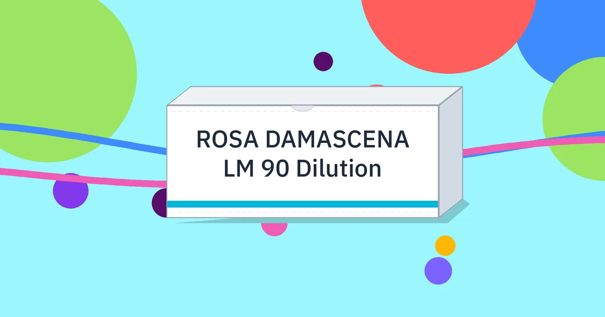 Symbolbild: Packung mit der Aufschrift ROSA DAMASCENA LM 90 Dilution (PZN 13056574) – Verfügbarkeit und Bezug in Apotheken in Frankfurt am Main