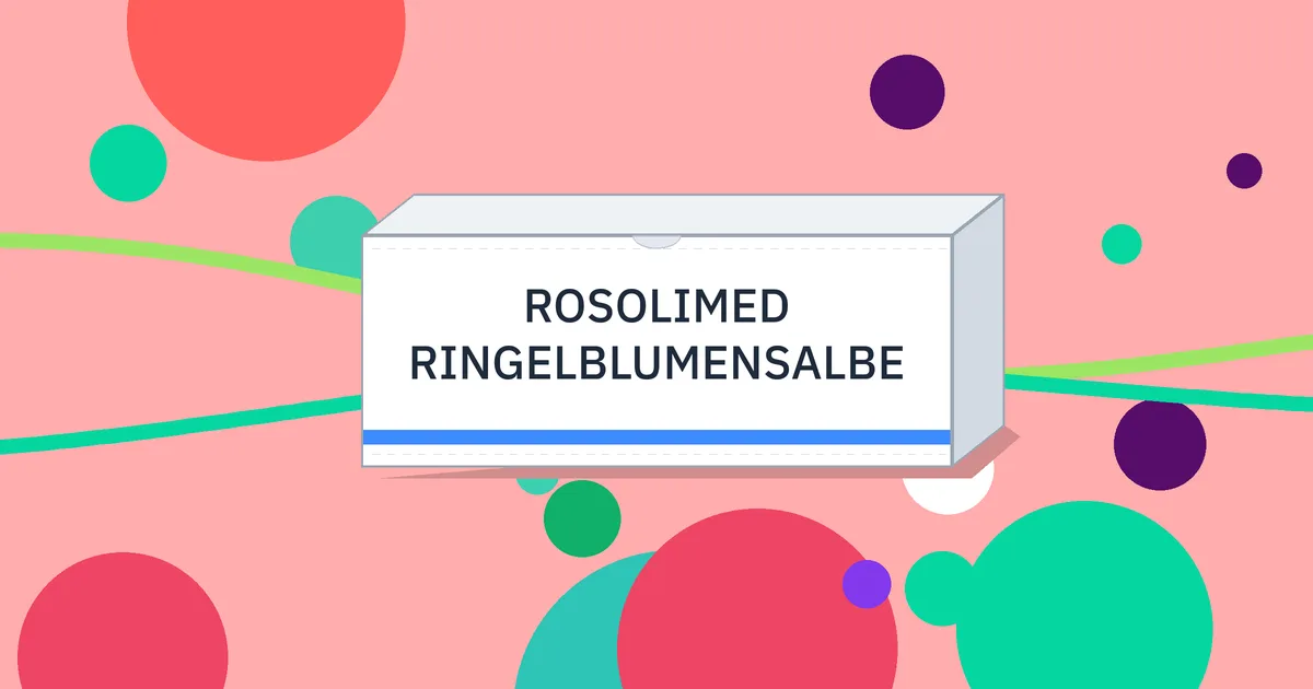 Symbolbild: Packung mit der Aufschrift ROSOLIMED RINGELBLUMENSALBE (PZN 03814660) – Verfügbarkeit und Bezug in Apotheken in Frankfurt am Main