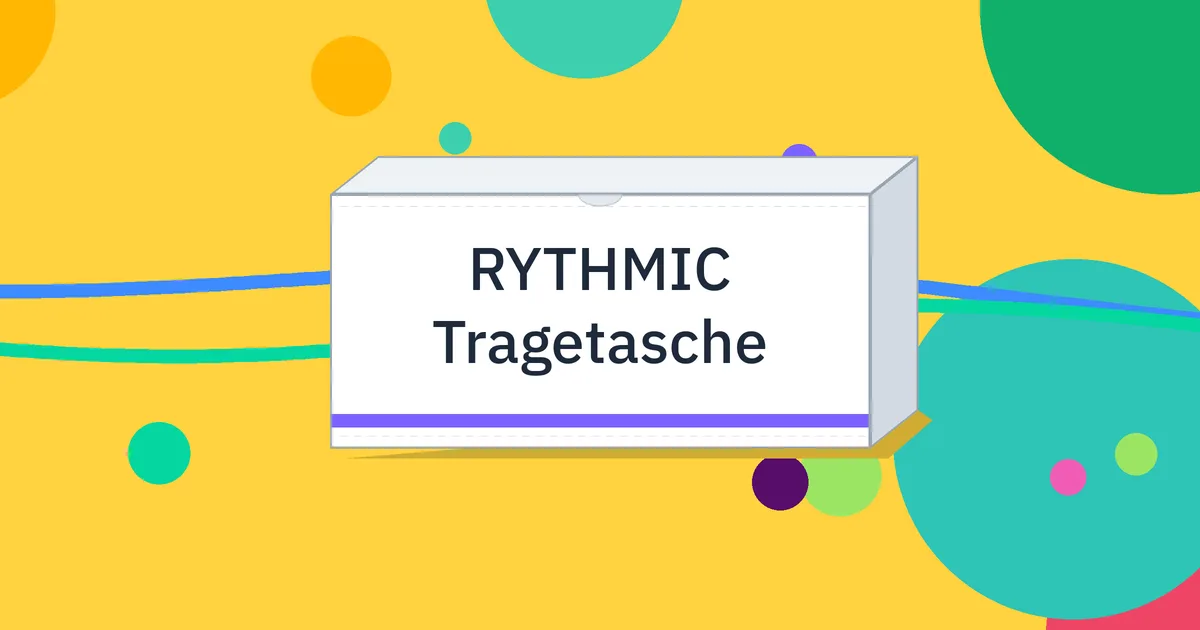 Symbolbild: Packung mit der Aufschrift RYTHMIC Tragetasche (PZN 17865230) – Verfügbarkeit und Bezug in Apotheken in Frankfurt am Main