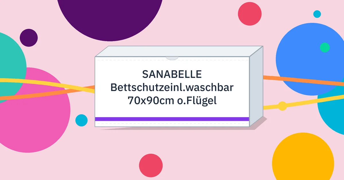 Symbolbild: Packung mit der Aufschrift SANABELLE Bettschutzeinl.waschbar 70x90cm o.Flügel (PZN 14023387) – Verfügbarkeit und Bezug in Apotheken in Frankfurt am Main