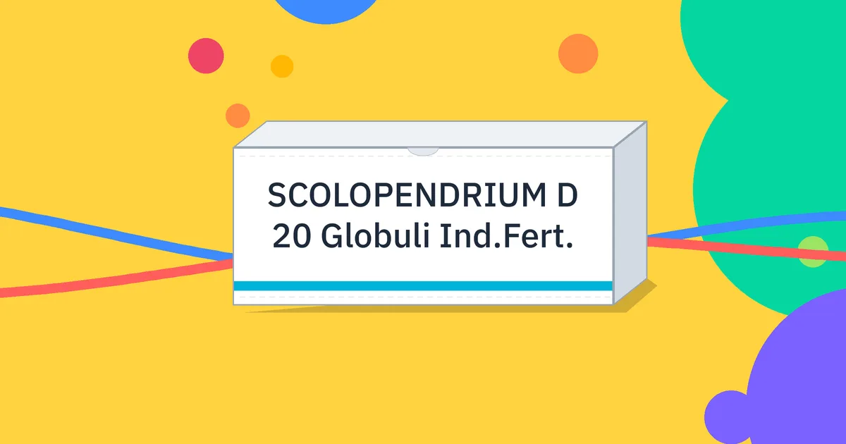 Symbolbild: Packung mit der Aufschrift SCOLOPENDRIUM D 20 Globuli Ind.Fert. (PZN 17710042) – Verfügbarkeit und Bezug in Apotheken in Frankfurt am Main