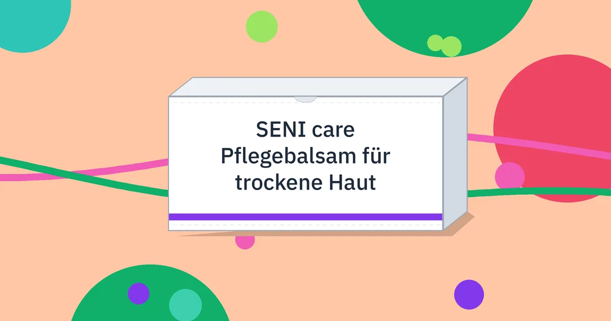 Symbolbild: Packung mit der Aufschrift SENI care Pflegebalsam für trockene Haut (PZN 17581834) – Verfügbarkeit und Bezug in Apotheken in Frankfurt am Main