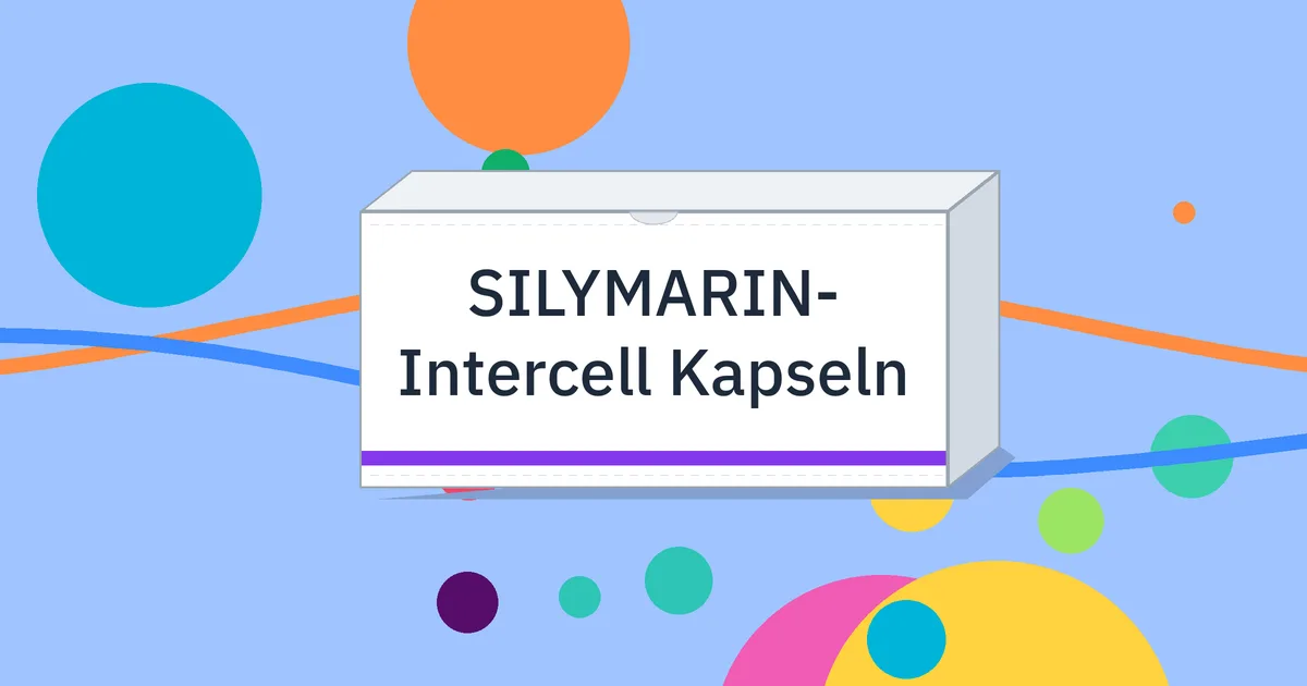 Symbolbild: Packung mit der Aufschrift SILYMARIN-Intercell Kapseln (PZN 16234591) – Verfügbarkeit und Bezug in Apotheken in Frankfurt am Main