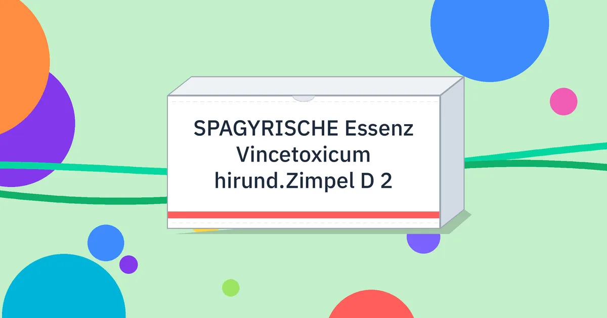 Symbolbild: Packung mit der Aufschrift SPAGYRISCHE Essenz Vincetoxicum hirund.Zimpel D 2 (PZN 19366703) – Verfügbarkeit und Bezug in Apotheken in Frankfurt am Main