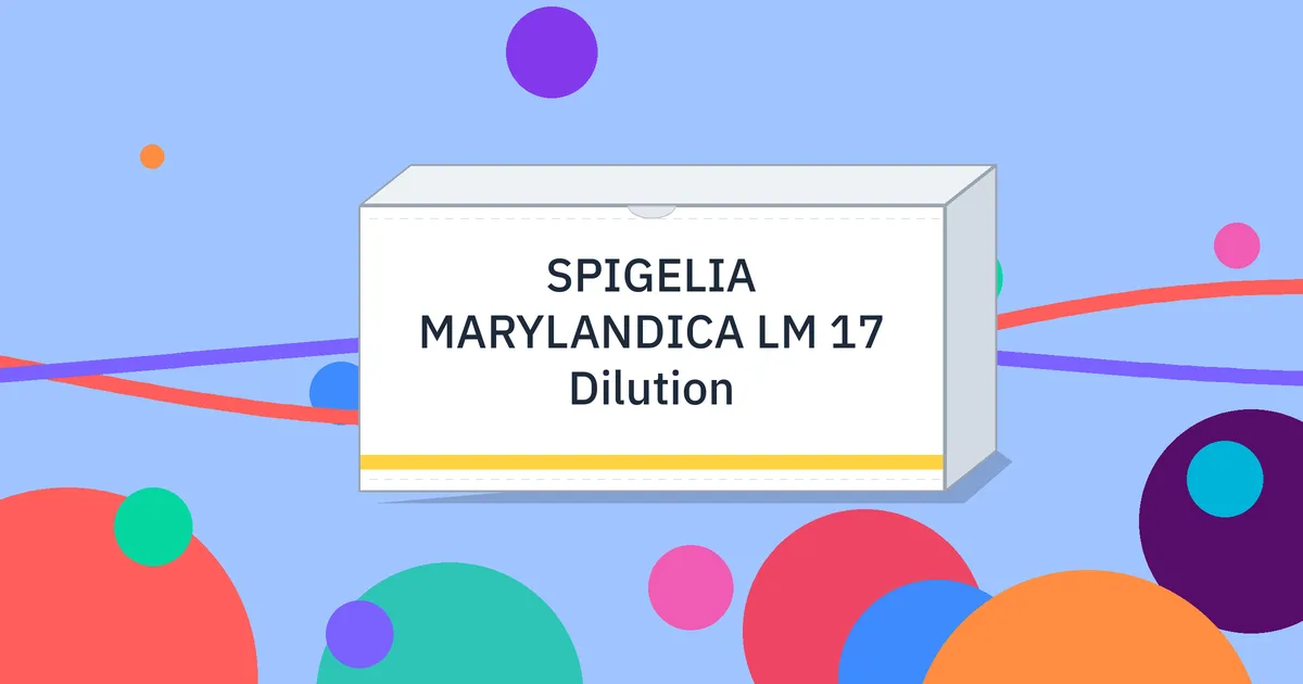 Symbolbild: Packung mit der Aufschrift SPIGELIA MARYLANDICA LM 17 Dilution (PZN 13195643) – Verfügbarkeit und Bezug in Apotheken in Frankfurt am Main