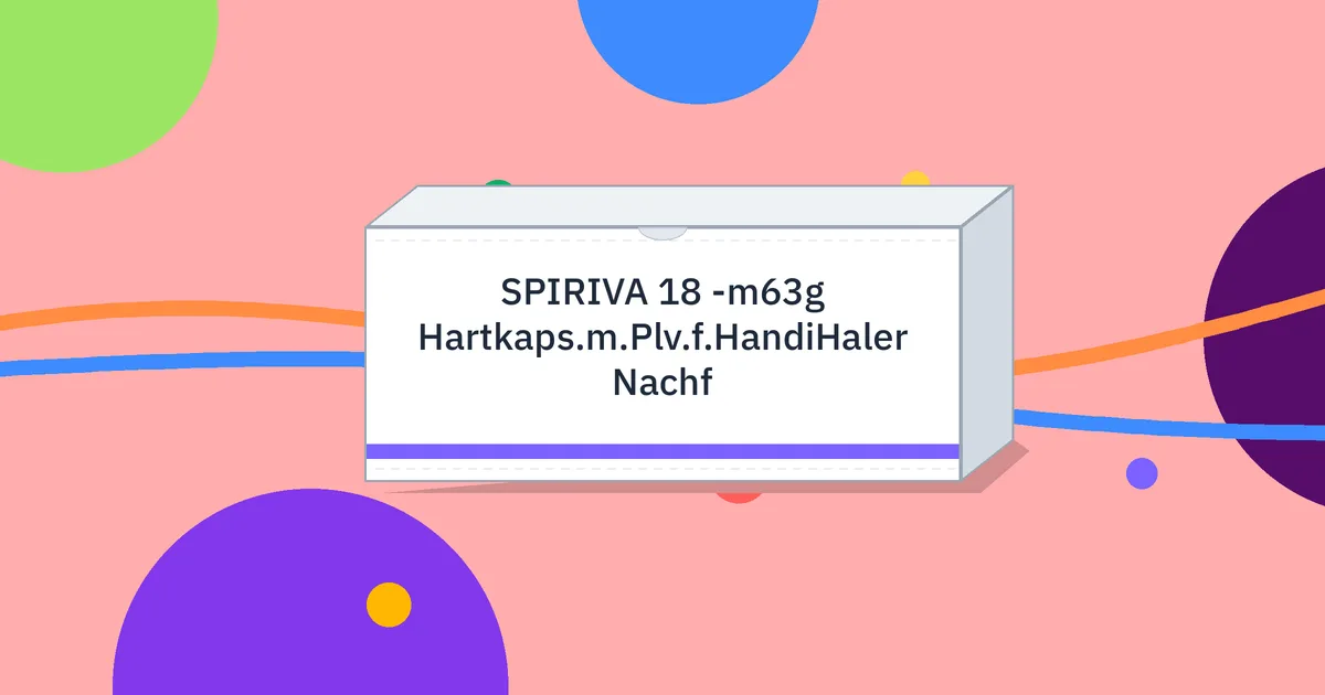 Symbolbild: Packung mit der Aufschrift SPIRIVA 18 -m63g Hartkaps.m.Plv.f.HandiHaler Nachf (PZN 12388759) – Verfügbarkeit und Bezug in Apotheken in Frankfurt am Main