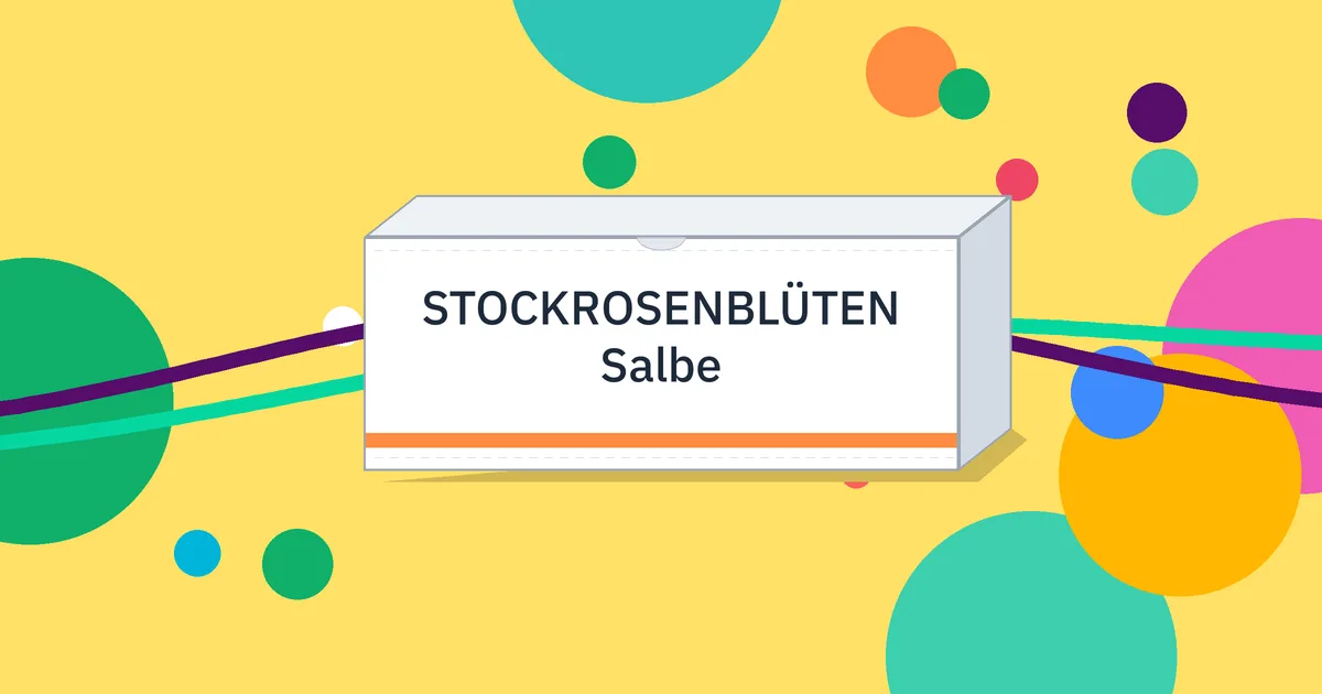 Symbolbild: Packung mit der Aufschrift STOCKROSENBLÜTEN Salbe (PZN 17556049) – Verfügbarkeit und Bezug in Apotheken in Frankfurt am Main