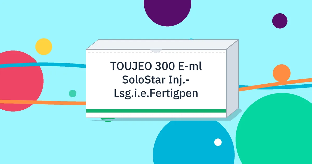 Symbolbild: Packung mit der Aufschrift TOUJEO 300 E-ml SoloStar Inj.-Lsg.i.e.Fertigpen (PZN 11341419) – Verfügbarkeit und Bezug in Apotheken in Frankfurt am Main