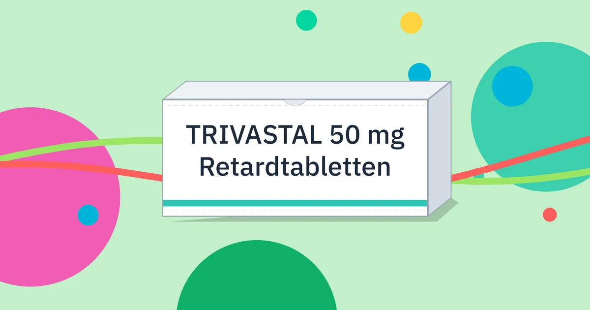 Symbolbild: Packung mit der Aufschrift TRIVASTAL 50 mg Retardtabletten (PZN 10121785) – Verfügbarkeit und Bezug in Apotheken in Frankfurt am Main