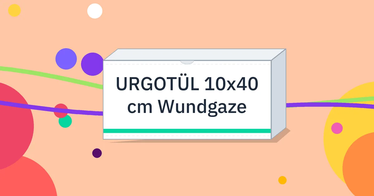 Symbolbild: Packung mit der Aufschrift URGOTÜL 10x40 cm Wundgaze (PZN 19334956) – Verfügbarkeit und Bezug in Apotheken in Frankfurt am Main