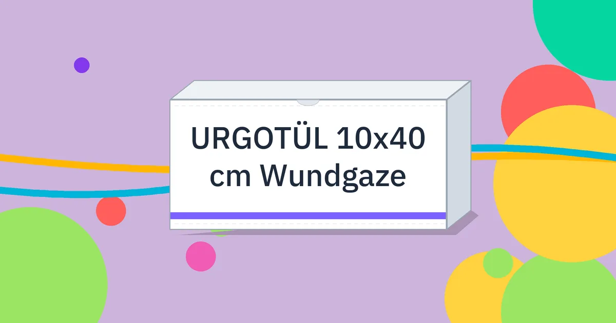 Symbolbild: Packung mit der Aufschrift URGOTÜL 10x40 cm Wundgaze (PZN 19985642) – Verfügbarkeit und Bezug in Apotheken in Frankfurt am Main
