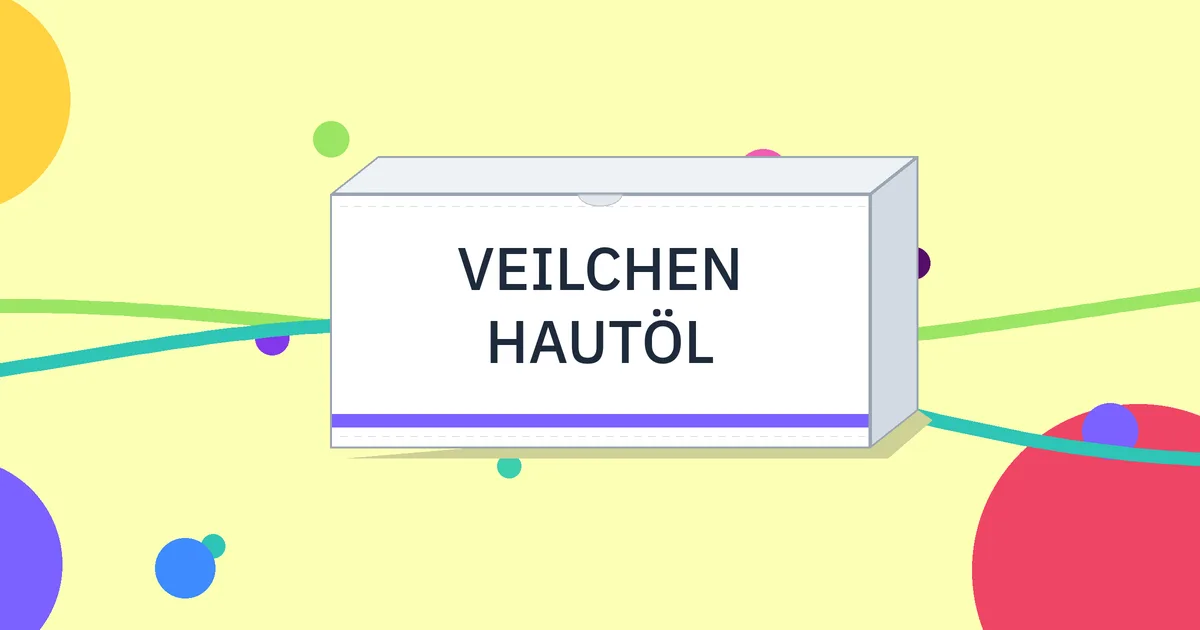 Symbolbild: Packung mit der Aufschrift VEILCHEN HAUTÖL (PZN 16325810) – Verfügbarkeit und Bezug in Apotheken in Frankfurt am Main