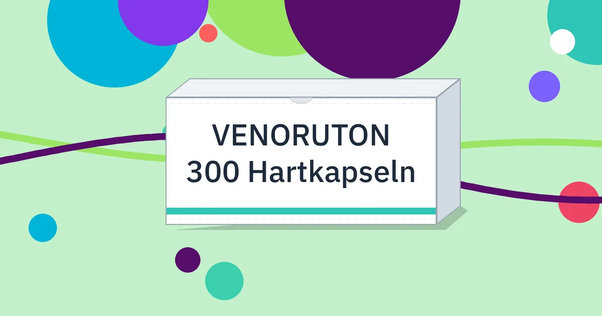 Symbolbild: Packung mit der Aufschrift VENORUTON 300 Hartkapseln (PZN 18739786) – Verfügbarkeit und Bezug in Apotheken in Frankfurt am Main