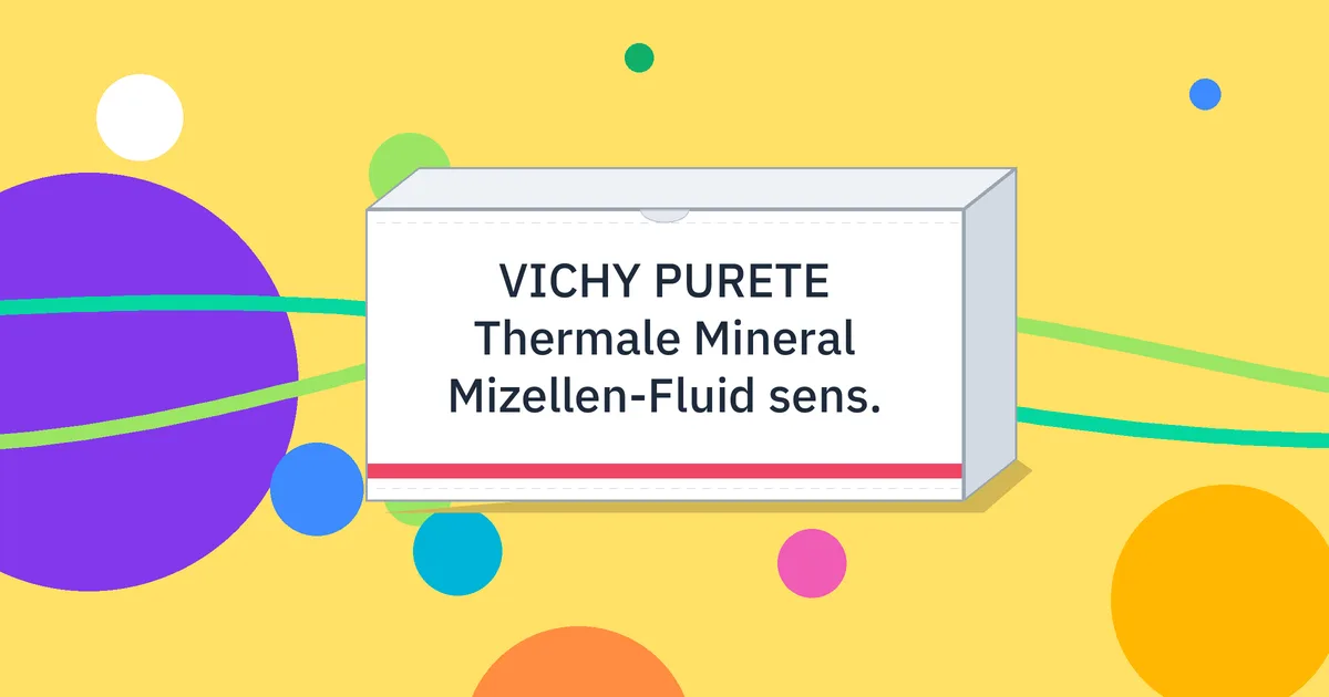 Symbolbild: Packung mit der Aufschrift VICHY PURETE Thermale Mineral Mizellen-Fluid sens. (PZN 15211263) – Verfügbarkeit und Bezug in Apotheken in Frankfurt am Main