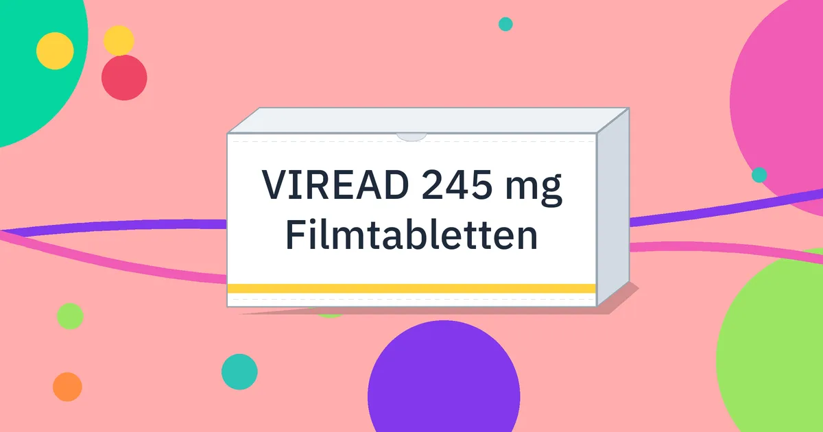 Symbolbild: Packung mit der Aufschrift VIREAD 245 mg Filmtabletten (PZN 10532962) – Verfügbarkeit und Bezug in Apotheken in Frankfurt am Main