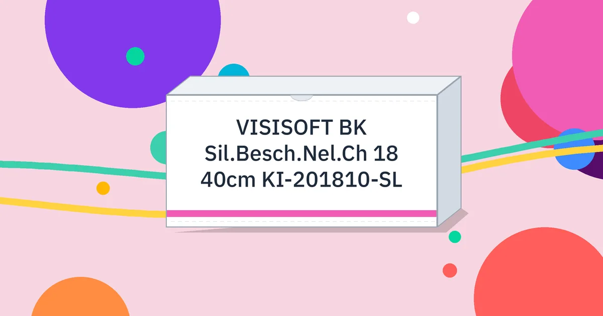 Symbolbild: Packung mit der Aufschrift VISISOFT BK Sil.Besch.Nel.Ch 18 40cm KI-201810-SL (PZN 18407386) – Verfügbarkeit und Bezug in Apotheken in Frankfurt am Main