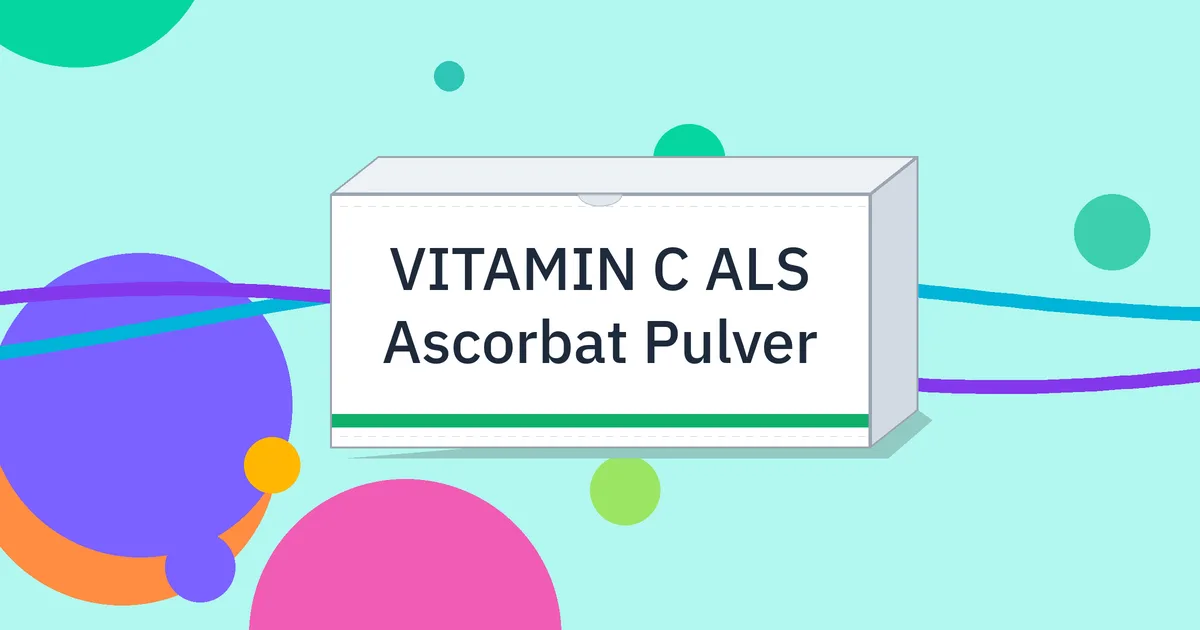 Symbolbild: Packung mit der Aufschrift VITAMIN C ALS Ascorbat Pulver (PZN 17444250) – Verfügbarkeit und Bezug in Apotheken in Frankfurt am Main