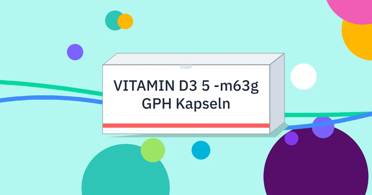 Symbolbild: Packung mit der Aufschrift VITAMIN D3 5 -m63g GPH Kapseln (PZN 00896545) – Verfügbarkeit und Bezug in Apotheken in Frankfurt am Main