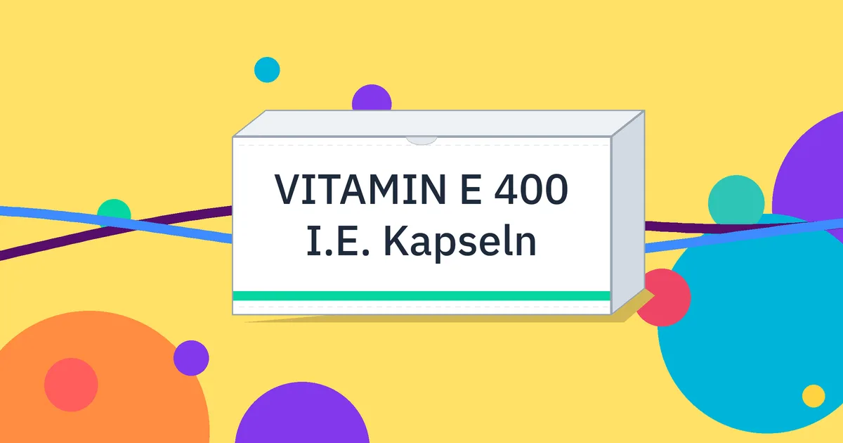 Symbolbild: Packung mit der Aufschrift VITAMIN E 400 I.E. Kapseln (PZN 11565188) – Verfügbarkeit und Bezug in Apotheken in Frankfurt am Main