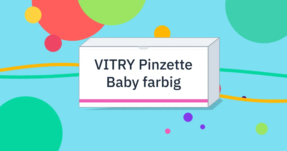 Symbolbild: Packung mit der Aufschrift VITRY Pinzette Baby farbig (PZN 05043379) – Verfügbarkeit und Bezug in Apotheken in Frankfurt am Main
