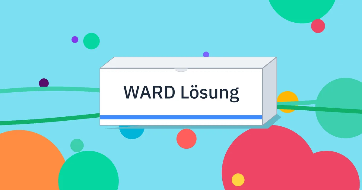 Symbolbild: Packung mit der Aufschrift WARD Lösung (PZN 05022928) – Verfügbarkeit und Bezug in Apotheken in Frankfurt am Main