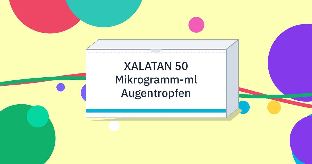 Symbolbild: Packung mit der Aufschrift XALATAN 50 Mikrogramm-ml Augentropfen (PZN 10073520) – Verfügbarkeit und Bezug in Apotheken in Frankfurt am Main