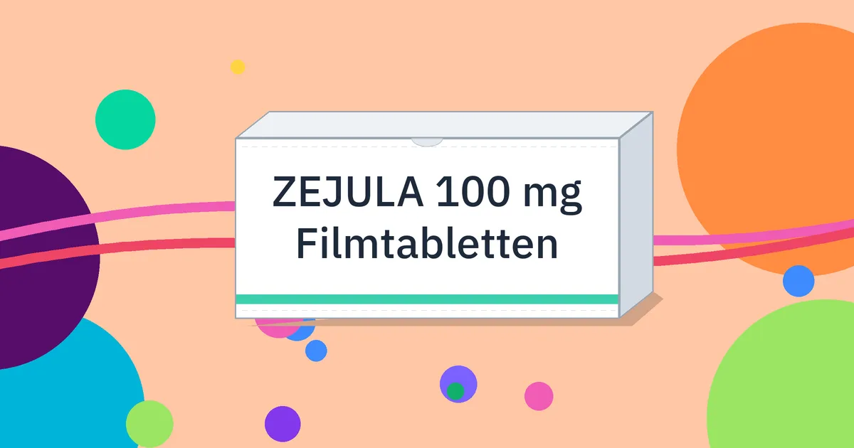 Symbolbild: Packung mit der Aufschrift ZEJULA 100 mg Filmtabletten (PZN 17923275) – Verfügbarkeit und Bezug in Apotheken in Frankfurt am Main