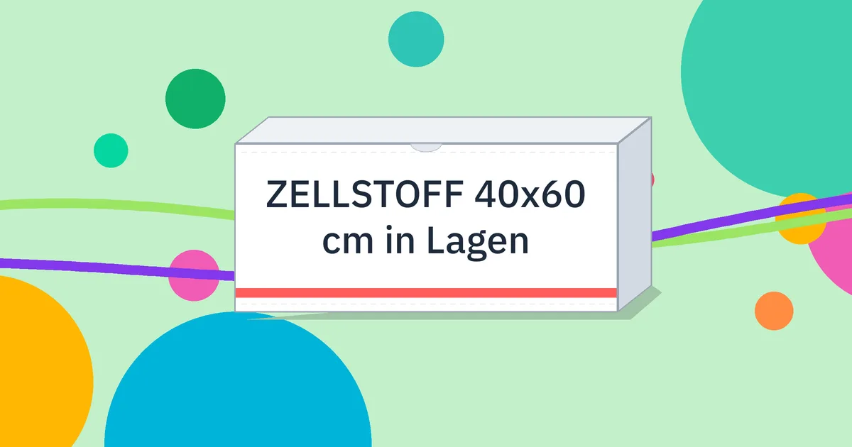 Symbolbild: Packung mit der Aufschrift ZELLSTOFF 40x60 cm in Lagen (PZN 18604721) – Verfügbarkeit und Bezug in Apotheken in Frankfurt am Main